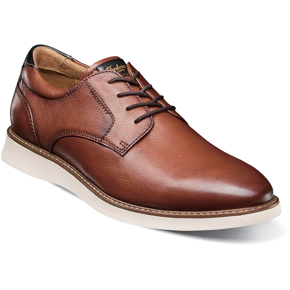 Newest Men’s Shoes | Cognac PLAIN TOE OXFORD | Florsheim LAUNCH