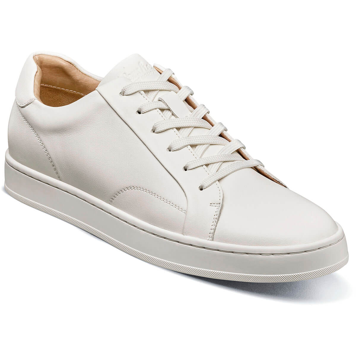 Men’s Comfortech Shoes | Cream LACE TO TOE SNEAKER | Florsheim MONOPOLI