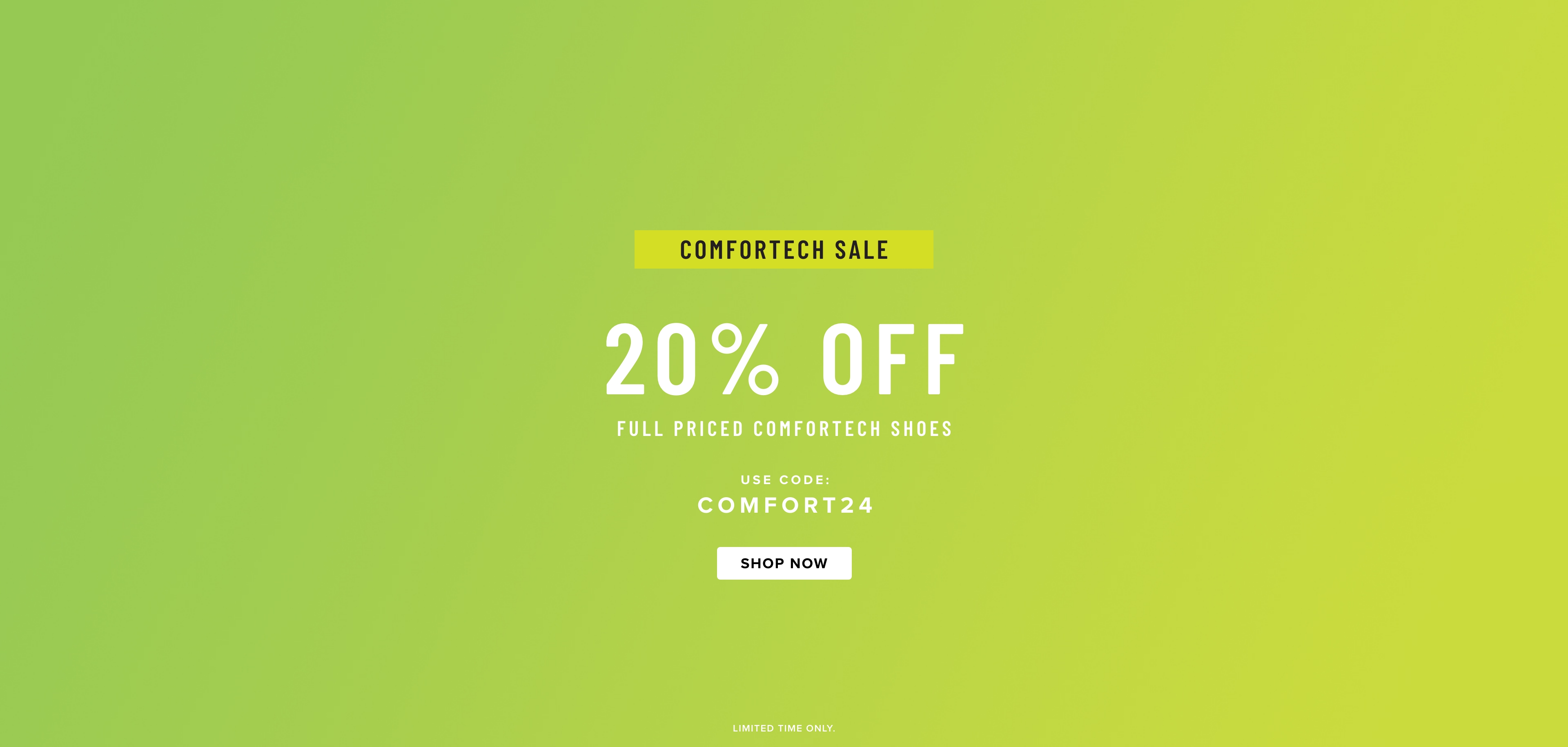 October - 20% off comfortech sale
